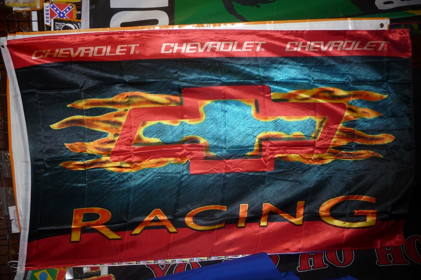 Chevrolet Racing Flag 3' X 5' Chevy Flame Premium Automobile Banner ...