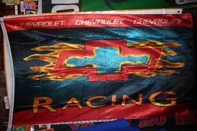Chevrolet Racing Flag 3' X 5' Chevy Flame Premium Automobile Banner ...