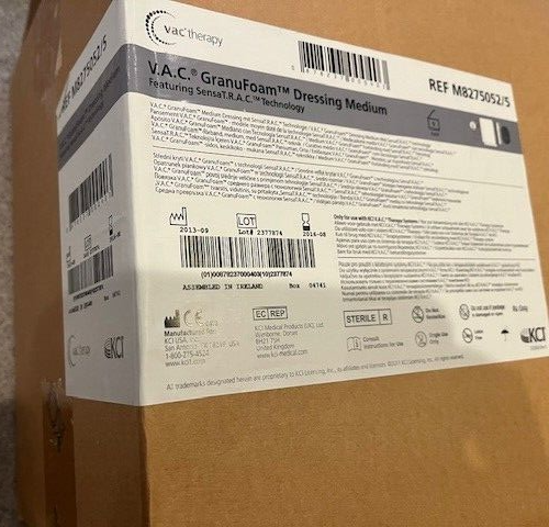 Box of 5 KCI V.A.C. Granufoam Dressing For Wound Vac Medium M8275052 ...