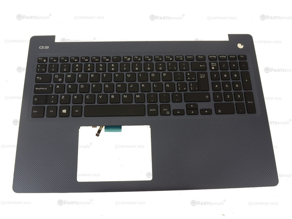 Spanish Dell OEM G Series G3 3579 Palmrest Keyboard Laptop Keyboard ...