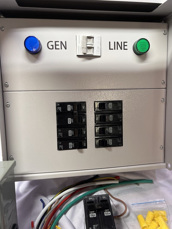 Push Button Electric Power Generator Load Center Transfer Switch 50AMP ...