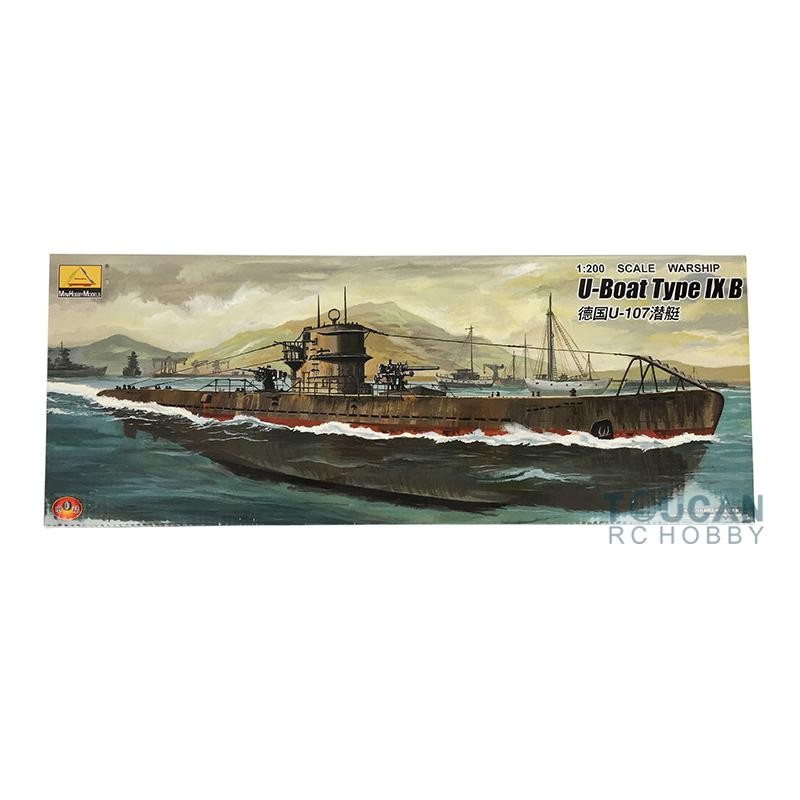MiniHoy 80914 1/200 German U-Boat Type IX B Submarine With Motor Model ...