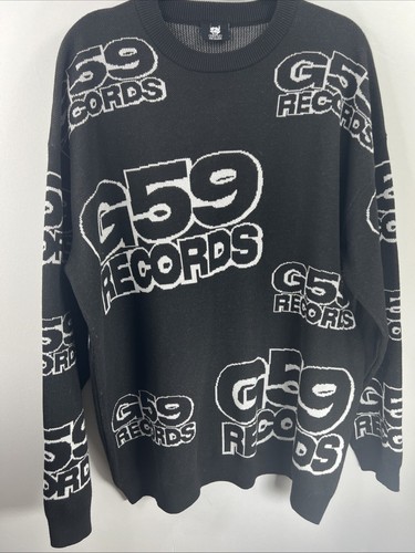 G59 Suicideboys $uicideboy$ Records Black Knit Logo Sweater Size XXL OG ...