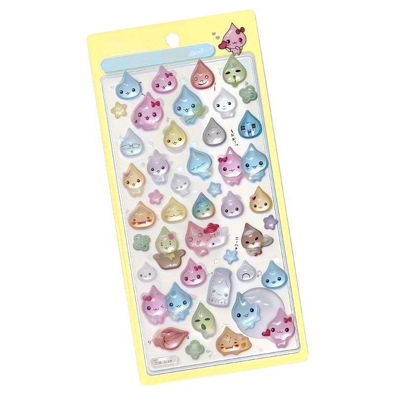 Handcraft Sticker Reusing Tiny Patches for Water Bottle, Notebook ...