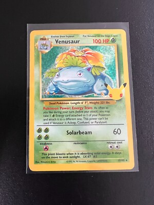 Pokemon TCG Venusaur Celebrations: Classic Collection 15/102 Holo Holo ...
