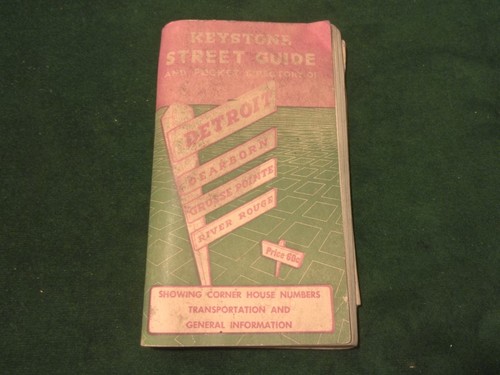 1951 Keystone Street Guide/Directory-Detroit, Dearborn,Grosse Pte,River ...