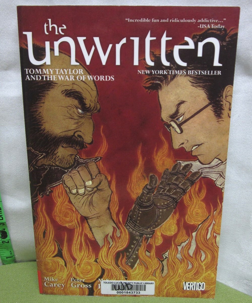 UNWRITTEN graphic-novel comic book Tommy Taylor & War of Words wizard ...