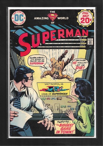 Superman #277 (1974): Nick Cardy Cover Art! Bronze Age DC! FN- (5.5 ...