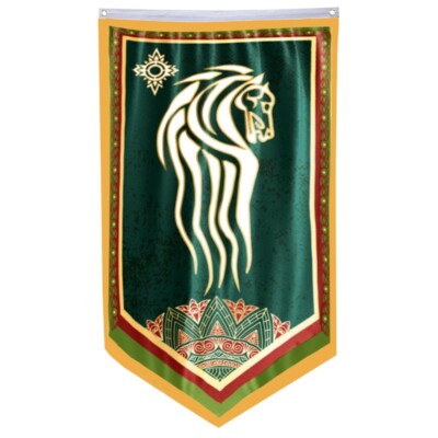 LOTR Middle Earth Rohan flag banner 30x50inch Home Garden Party ...