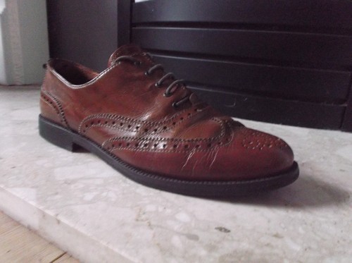 Russell & Bromley Jeeves Ladies Tan Leather Oxford Brogues Shoes Size ...