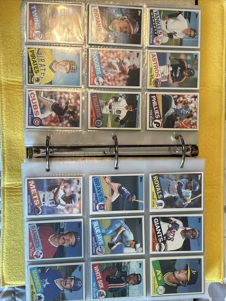 1985 Topps Baseball Cards Complete Set in Binder, ; NM-MT | eBay