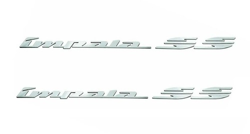 2Pcs 94-96 Impala Ss Rear Quarter Panel Emblem Letter Badge Sticker ...