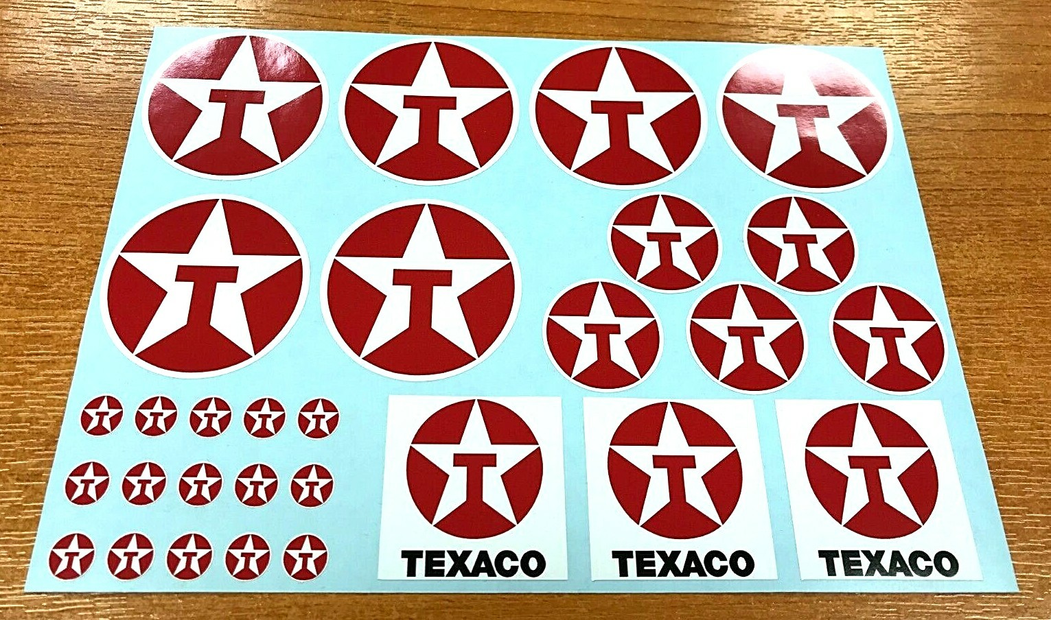 TEXACO Stickers/Decals - 29 High Quality Printed and Cut Stickers | eBay UK