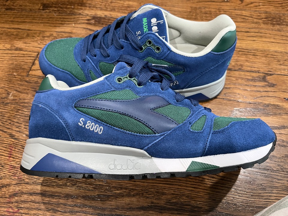 NWT Diadora S.8000 Lifestyle S8000 Blue Green Sneakers Shoes US Men's 9 ...
