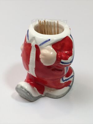 Vintage Enesco Run For Your Life Toothpick Holder Walker Jogger | eBay