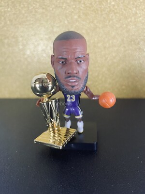 2020 LA Lakers NBA Lebron James Mini Action Figure LAL Champion Purple ...