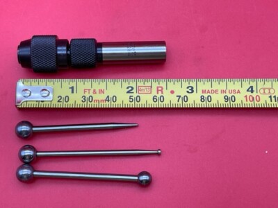 Starrett S828 Wiggler/Center Finder, with 3 Attachments 828B, C ...