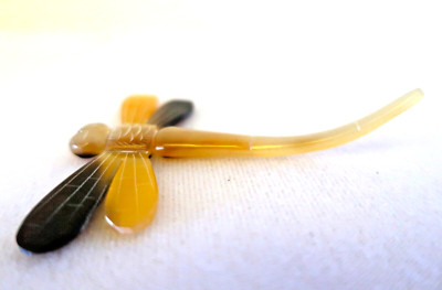 DRAGONFLY - CARVED AGATE - 3" | eBay