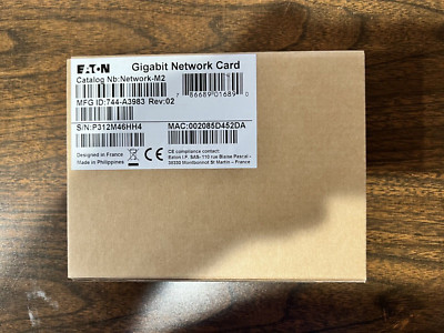 Eaton Network-M2 Remote Management Adapter Gigabit Ethernet Card 744 ...