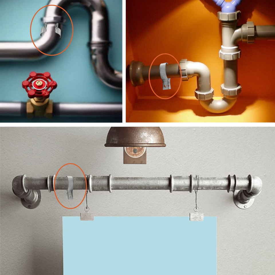 12 Pack Brace Bands Chain Link Fence, Galvanized Steel Chain Link Brace ...