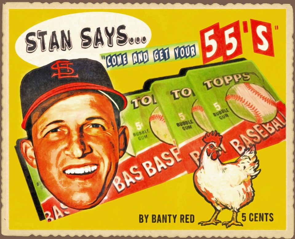 Banty Red Project '55 #19 JOHNNY CALLISON, Philadelphia Phillies DEBUT ...