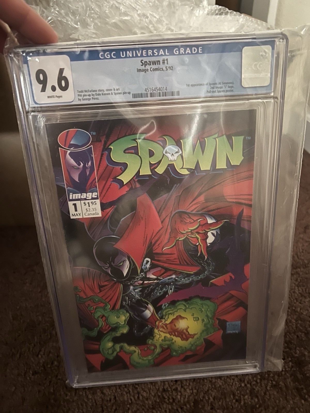 Spawn #1 cgc 9.6 White Pages. McFarlane!!! | eBay