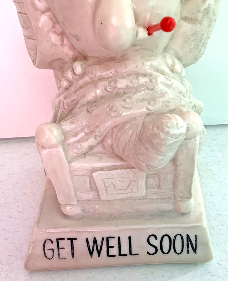 Russ Berrie Figurine GET WELL SOON Vintage R W Berries Sick Man With ...