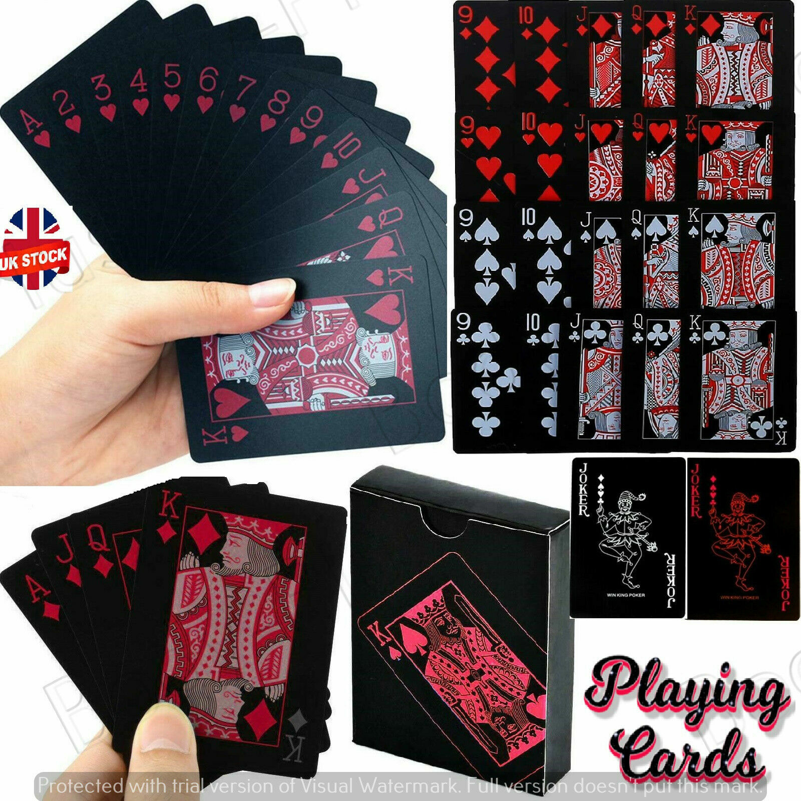 Tallon Professional Plastic Playing Cards Deck Of PVC Poker Card Party ...