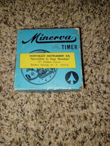 Vintage Minerva Stop Watch . No. 140 New in original box with tags ! | eBay