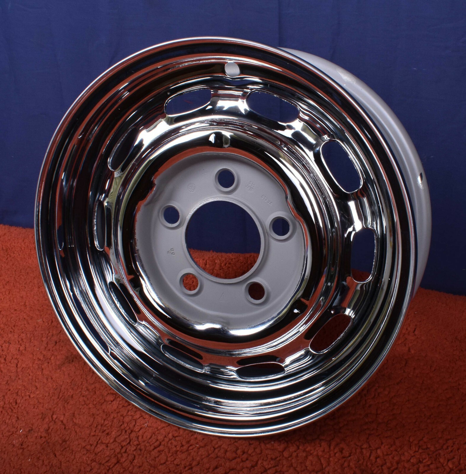 Porsche 911 KPZ 5 1/2 x 15 Chrome Wheel 5 - 68 Rim 901 Felge 912 Steel ...