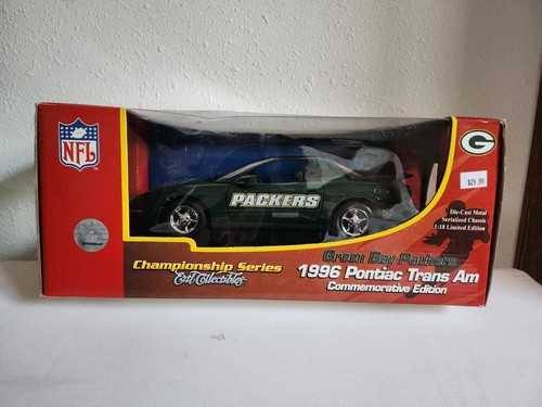 NFL Green Bay Packers 1996 Pontiac Trans Am 1:18 Scale Super Bowl Die ...