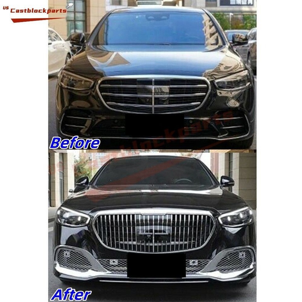 For 21-22 Mercedes S-Class W223 S400 S450 S500 Modified Maybach Style ...