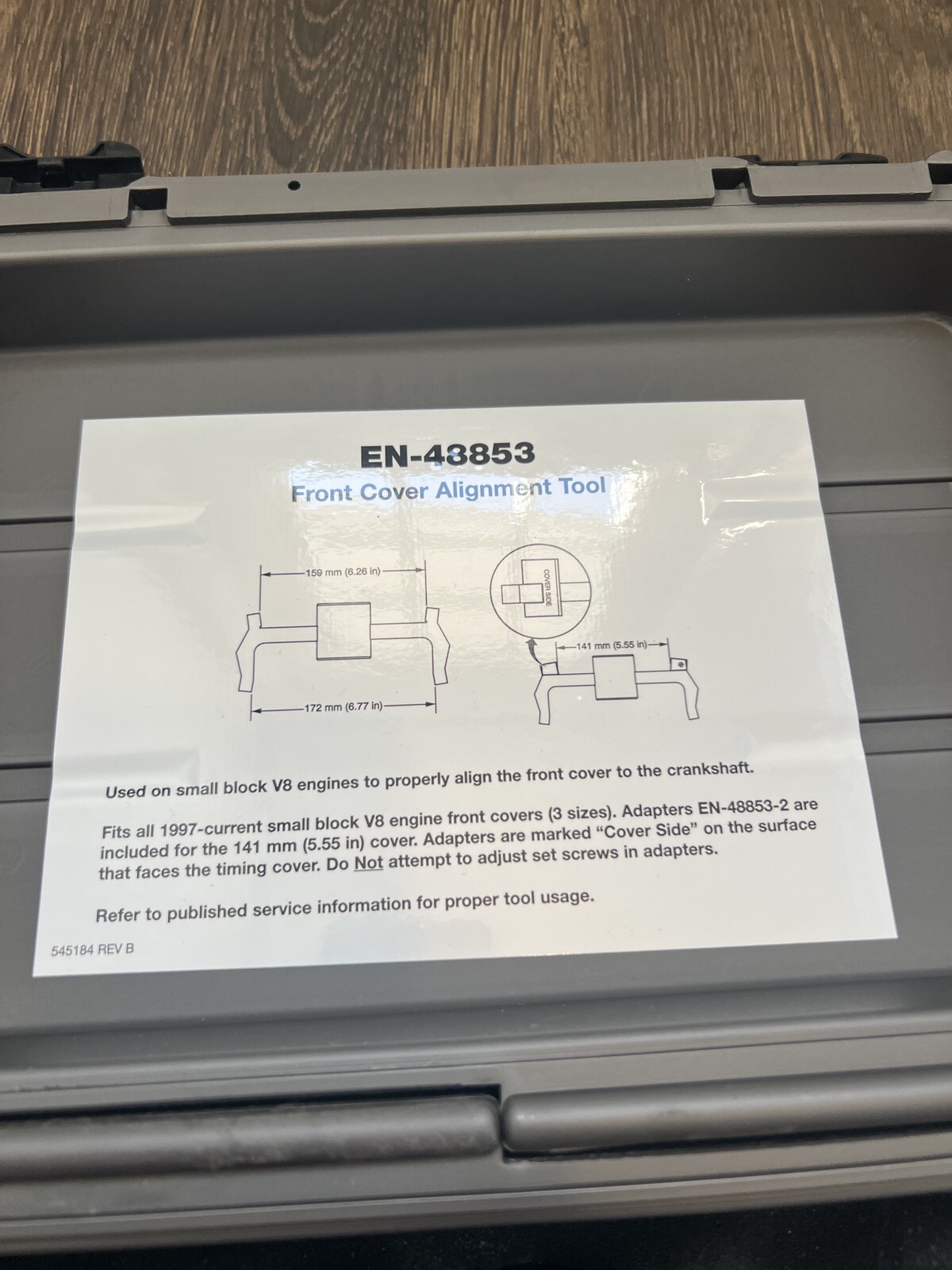 Kent Moore En-48853 Front Cover Aligner Alignment Tool Gen IV V8 Engine ...