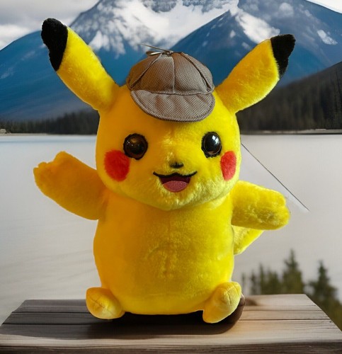 WCT Pokemon Talking Moving Detective Pikachu 12" Plush Pokemon Tested ...