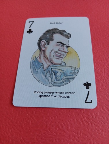 Nascar American RACING HEROES Playing Card Buck Baker | eBay