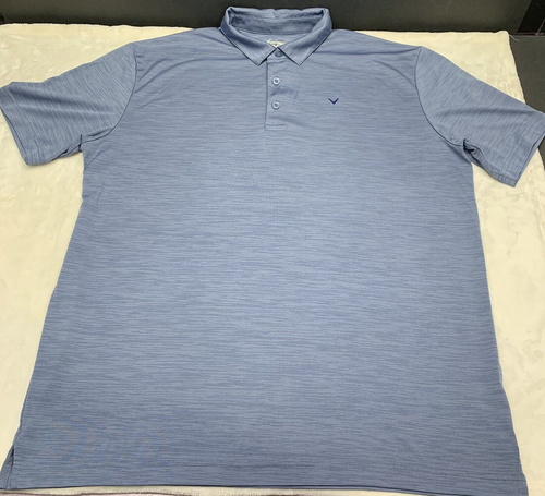 CALLAWAY OPTIC-DRI MEN'S BLUE STRIPE GOLF POLO SHIRT SIZE LARGE | eBay