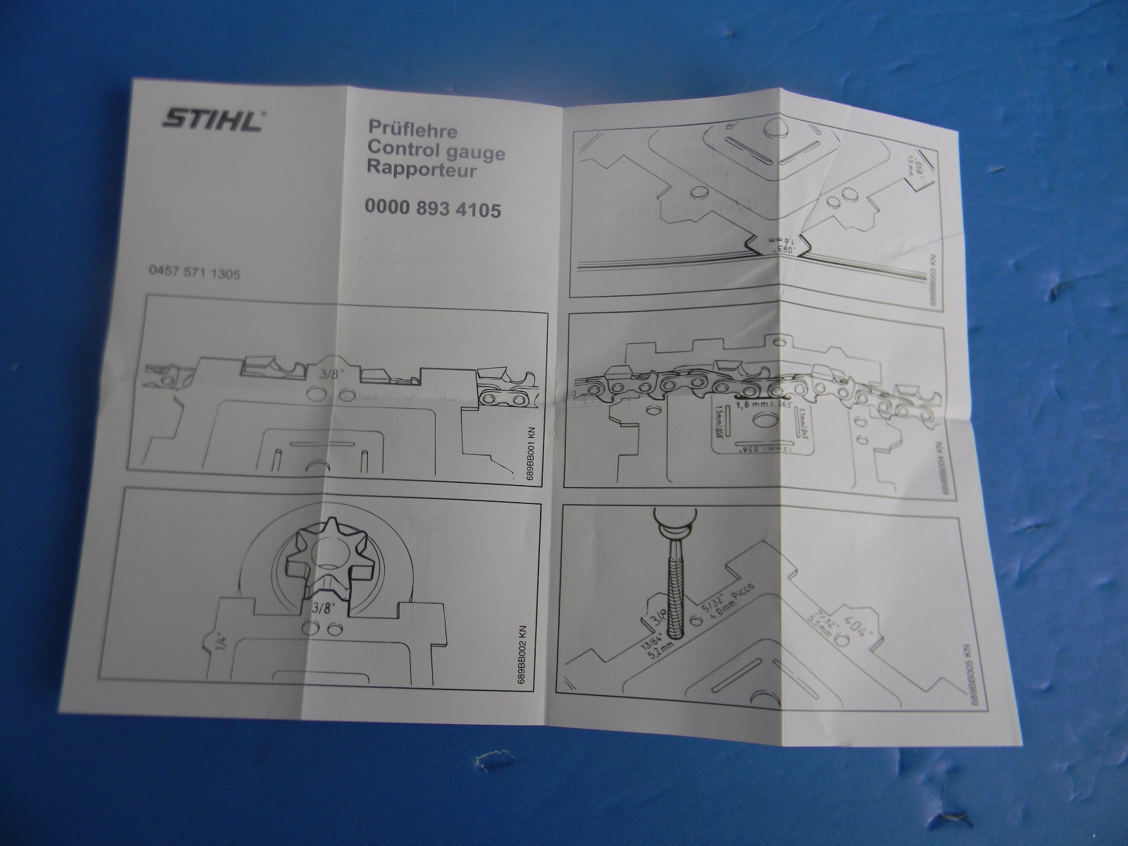 Stihl OEM NEW SPECIALTY TOOL CHECK GAUGE # 0000 893 4105 ----- DR.58 | eBay