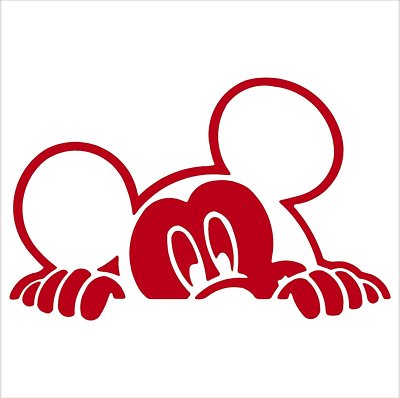 Mickey Mouse Disney Peeking Looking Car Window Decal Sticker 6" | eBay
