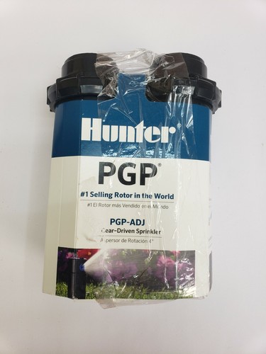 New Hunter PGP-ADJ 4" Gear Dirven Rotor Sprinkler Heads Pack of 2 Black ...