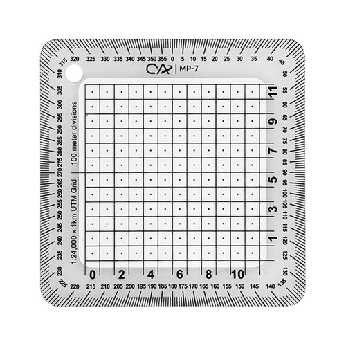 Pocket Grid Educational Durable Degrees Geographic Coordinate Ruler 1x ...