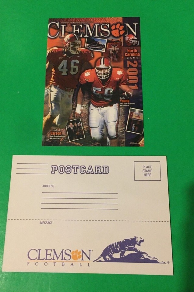 CLEMSON FOOTBALL COLLECTIBLE POST CARDS Reprint BOWL GAMES 15++ SEE ...