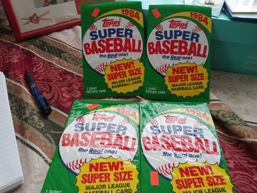 1984 Topps Super Baseball 5x7 JUMBO Card Of 4 | eBay