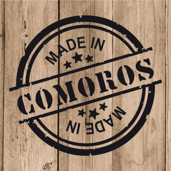 Comoros Sticker Vinyl 10 cm / 4" Decal Stamp Made in Comoros Car Laptop ...