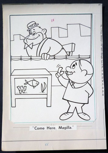 MAGILLA GORILLA + MR PEEBLES - COOL HANNA-BARBERA COLORING BOOK ...