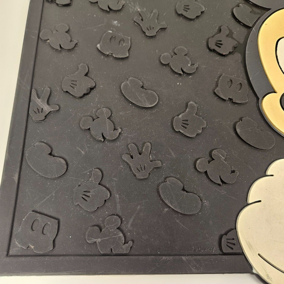 Vintage DISNEY Mickey Mouse PLASTICOLOR Rubber Floor Mat REAR 16 1/2" x ...