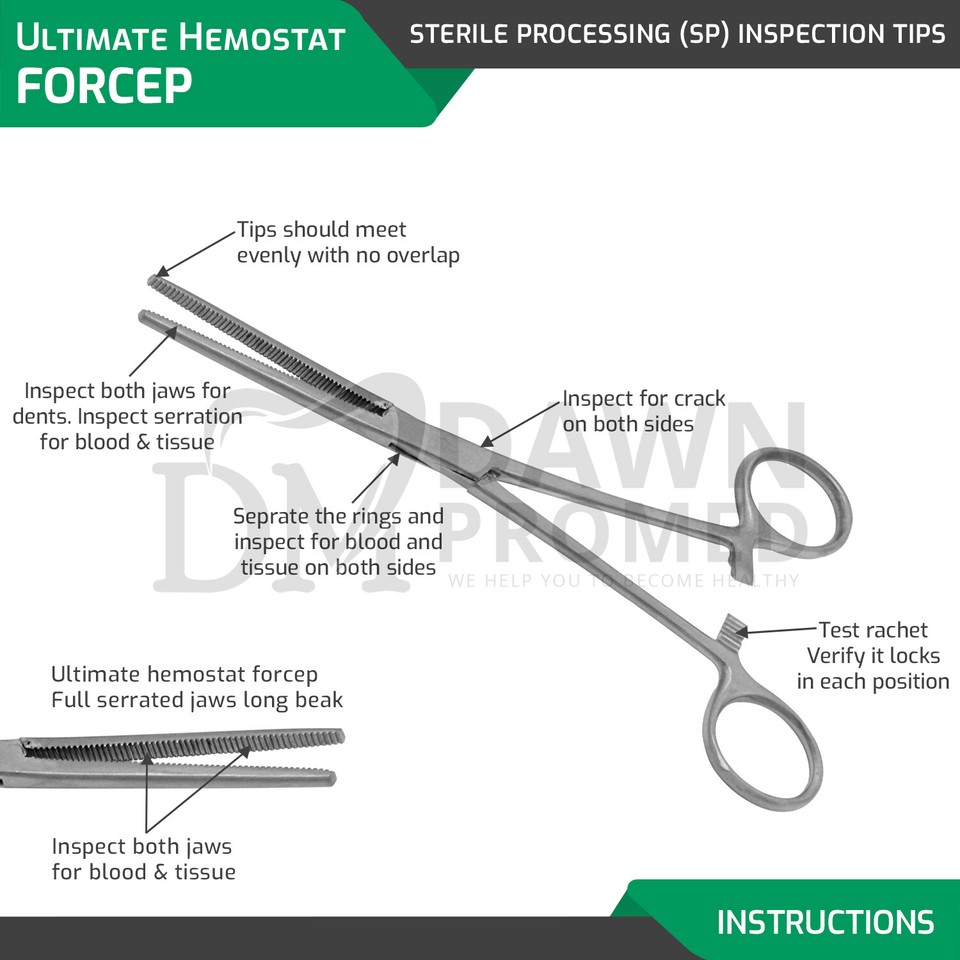 6-Piece Ultimate Hemostat Forceps Set Hobby Electronics Fishing Pliers ...