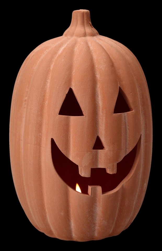 Decorazione Halloween Zucca 23 Cm - Terracotta Karl - Party Candelina ...