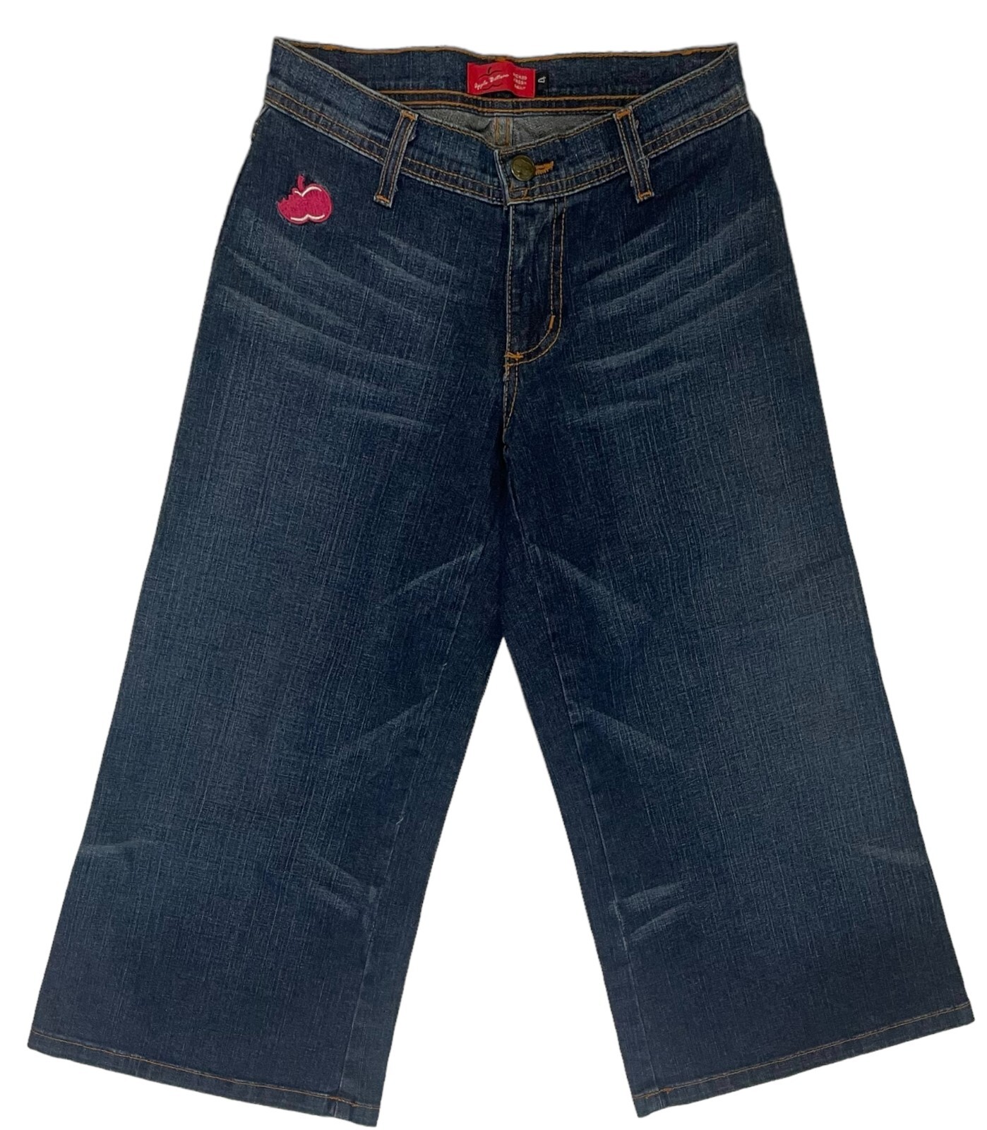 RETRO Y2K Apple Bottom Denim Capris Size 4 Small | eBay