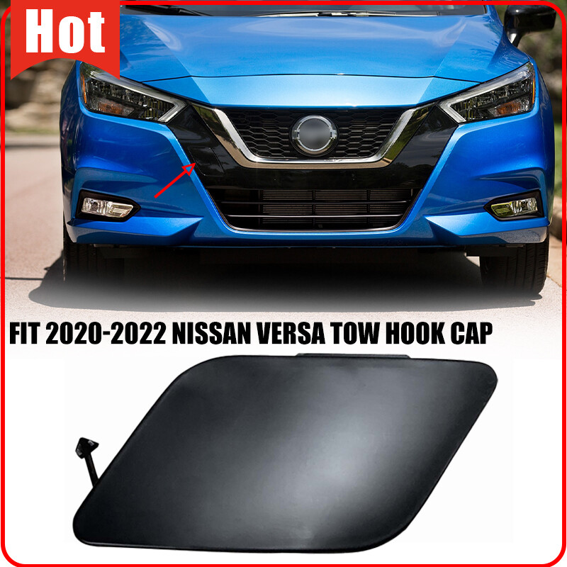 Matte Black Tow Hook Cap Cover Fit 2020-2021 2022 Nissan Versa Front ...
