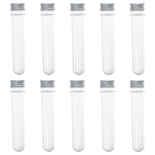 10pcs Plastic Science Tubes 25×140mm Burette Test Tube Candy Storage ...